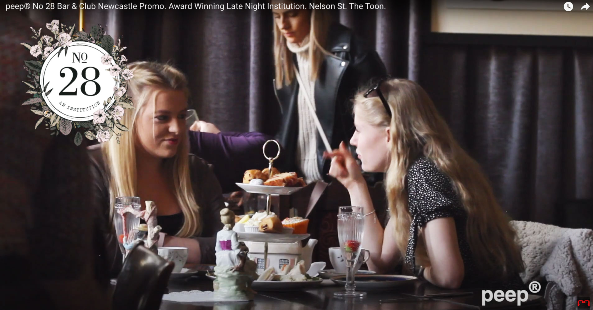 No28 Newcastle Bar and Club marketing material by peep®